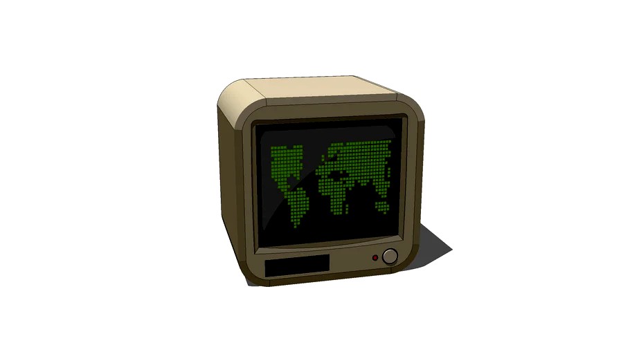 PC terminal 3d model