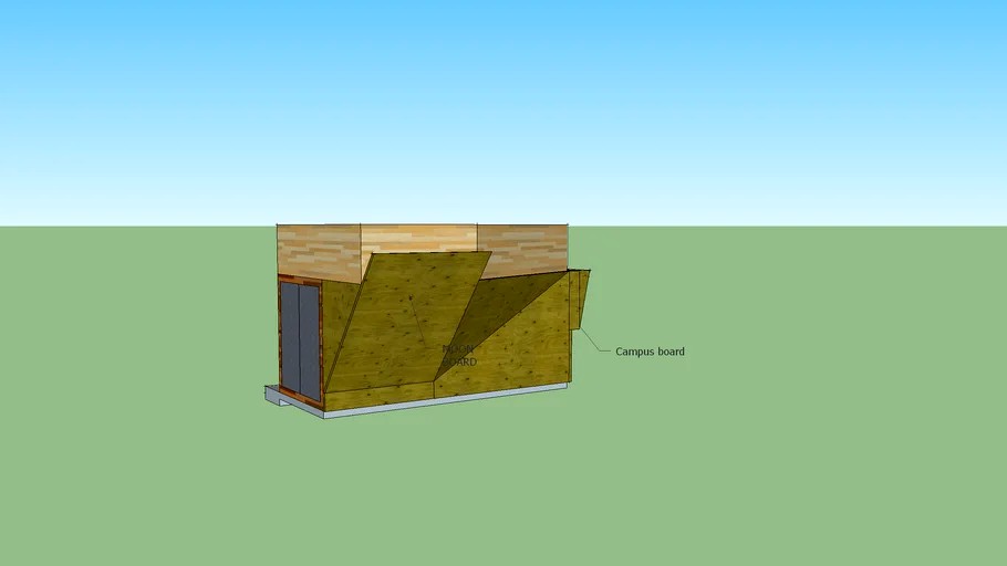 Shipping container Gym draft 3 3d model