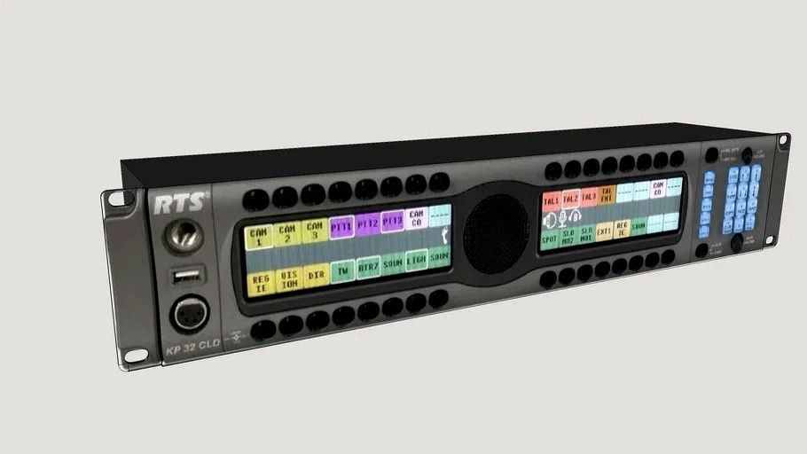 RTS KP 32 CLD 32-POSITION COLOR DISPLAY KEYPANEL 3d model