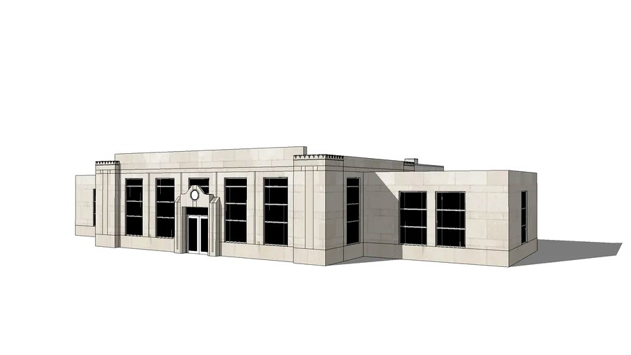 Central Fairmount Building and Loan Company Building 3d model