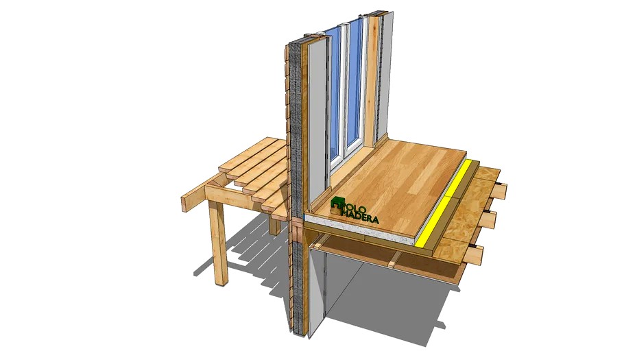 F02 Balcon segundo piso fuera de la envolvente 3d model