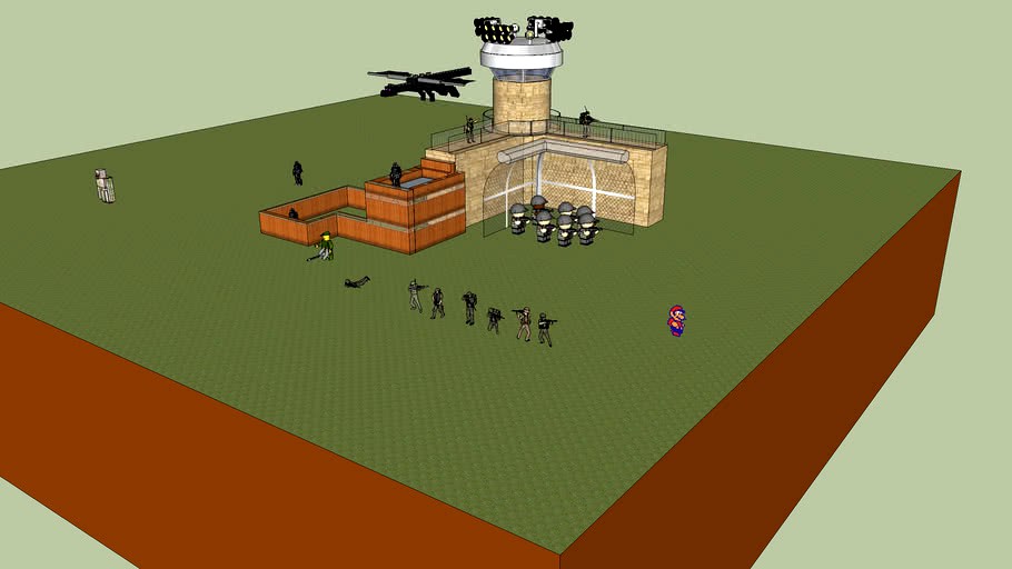 my sketchup fort 3d model