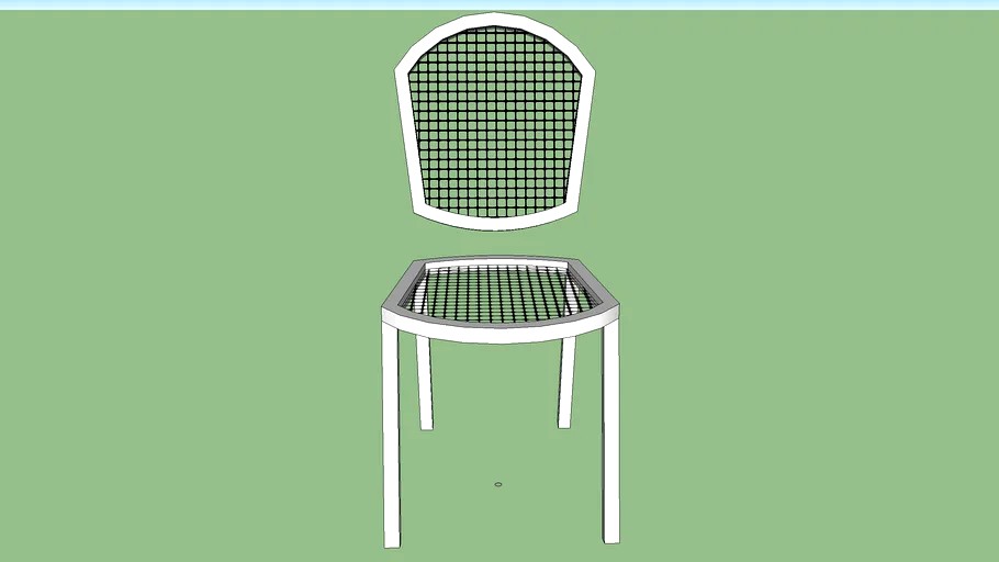 Simple Outdoor Chair 3d model