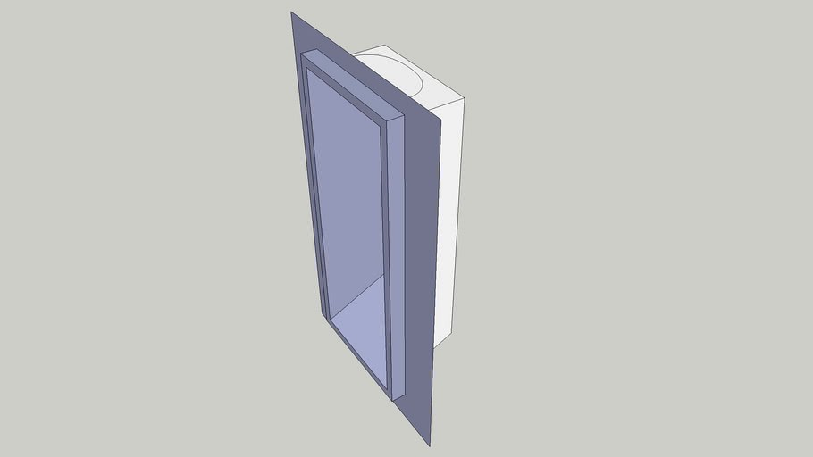 fire rated dryer wall box 3d model