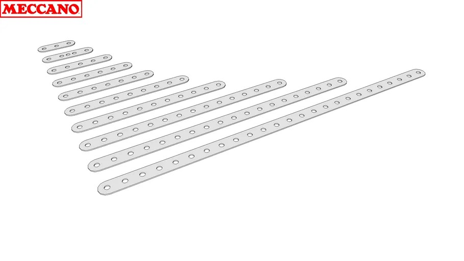Perforated Strips 3d model