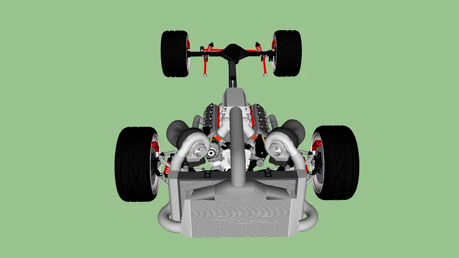 Twin turbo LSX chassis 3d model