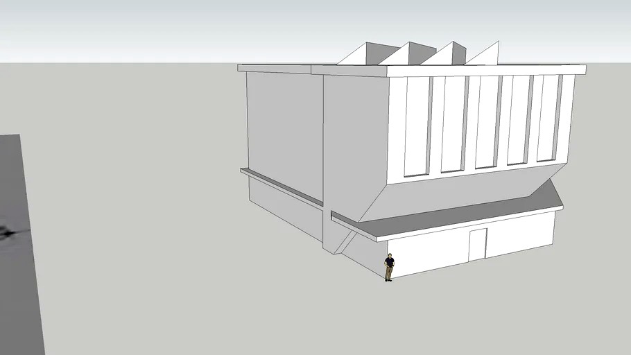 Fallout Type House/Commercial Building 3d model