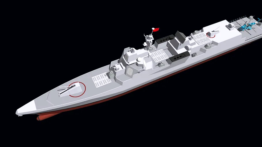 People's Liberation Army of China-Chinese-Navy-Cruiser 3d model