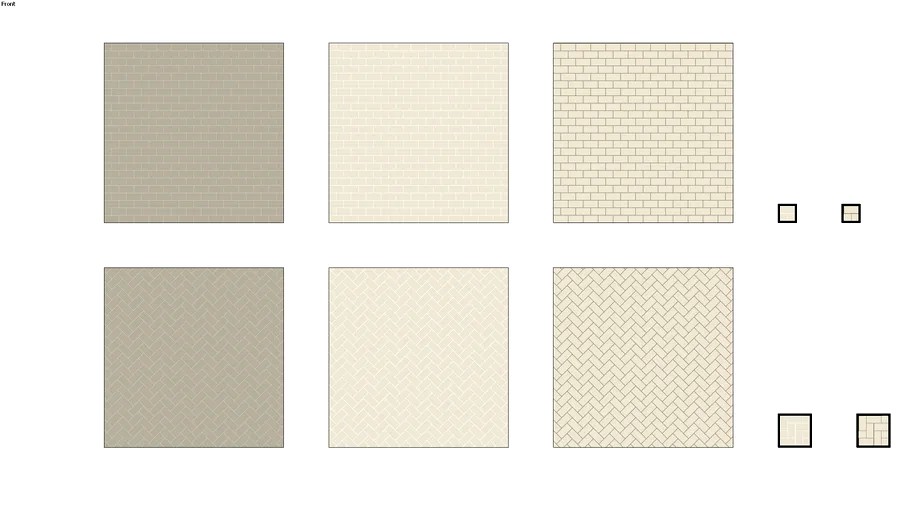 2x4 Tile Textures 3d model