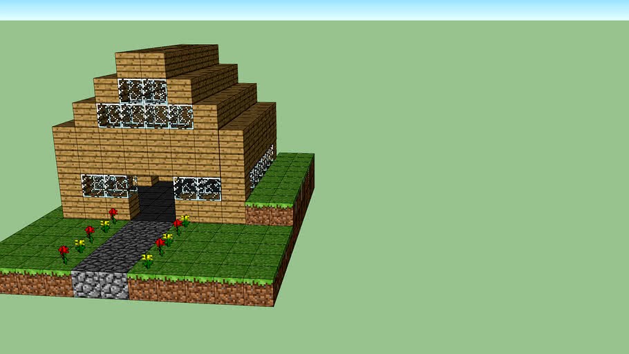 Minecraft house 3d model