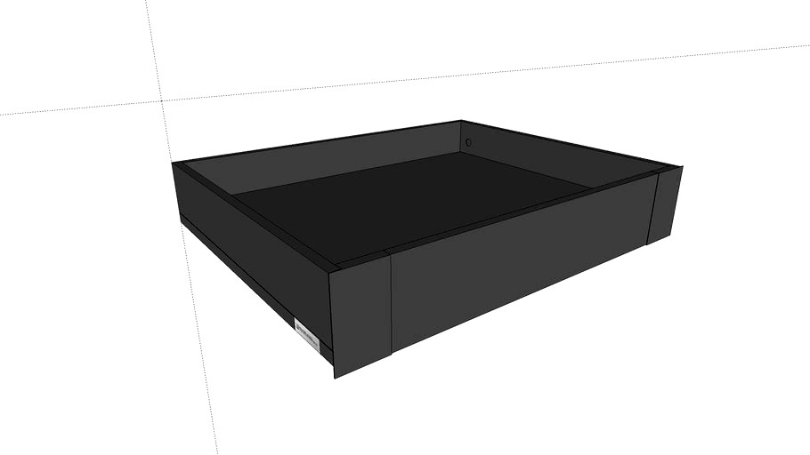Blum Legrabox Inner drawer M height Orion Grey 3d model