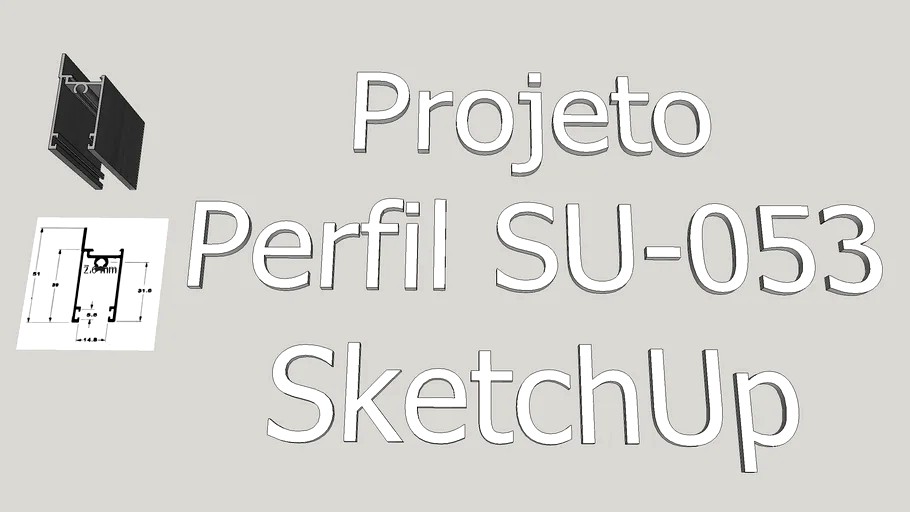 Perfil SU-053 3d model
