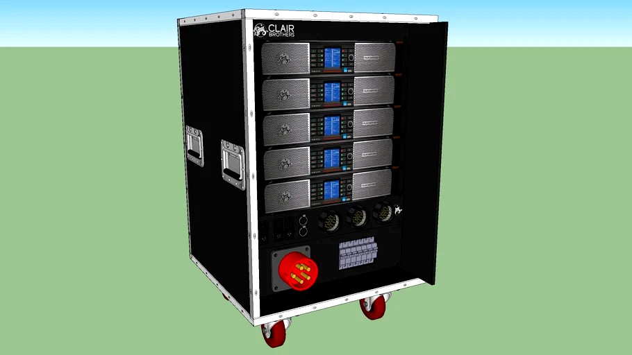 Clair Brothers - PLM Amp Rack 3d model