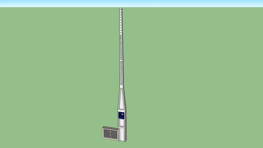 POSTE PADRÃO CONCRETO 3d model