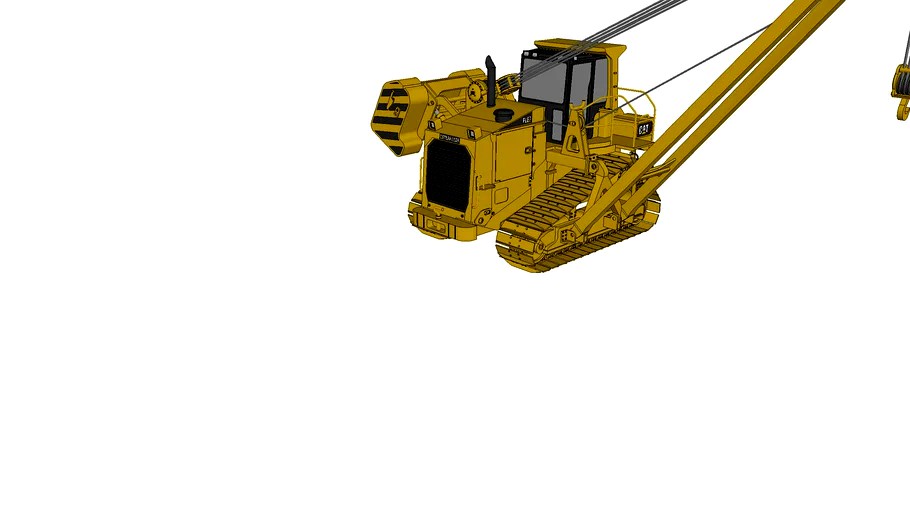 Pipelayer cat PL87 3d model