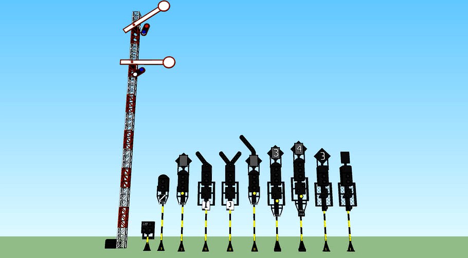 Indonesian Railways, Basic Railway Signals Packs In Indonesia ...