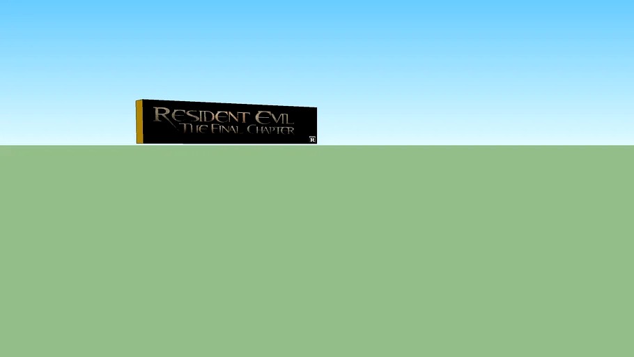 Resident Evil: The Final Chapter (Logo) - Original Movie Mylar Poster ...