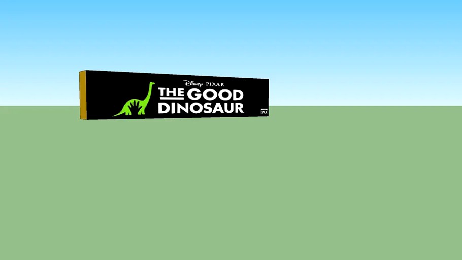 The Good DInosaur (Logo) - Original Movie Mylar Poster with Lightbox 3d ...