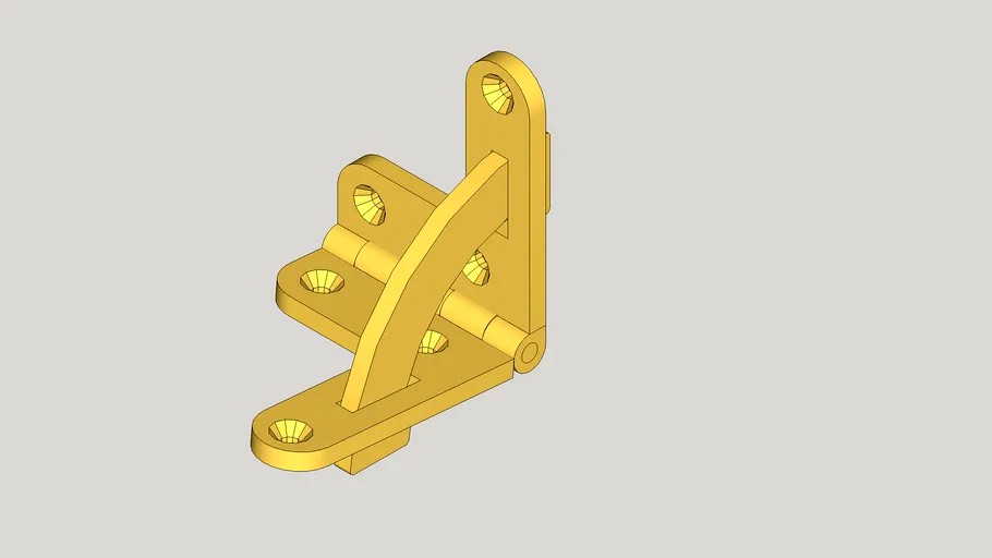 Brusso Quadrant Hinge HD-680 3d model