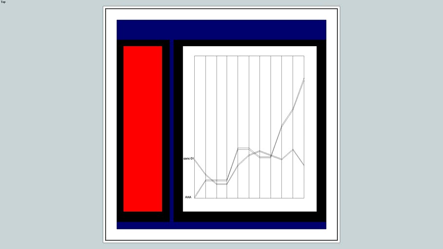 Quadro de Apresentação de Slides 3d model