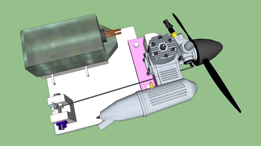 Engine Test Bench 3d model