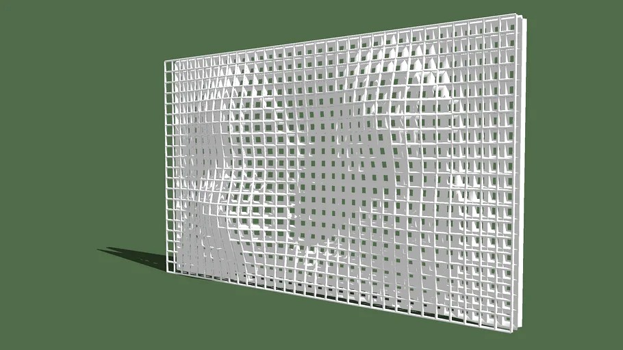 Parametric Wall Panel - double 3d model