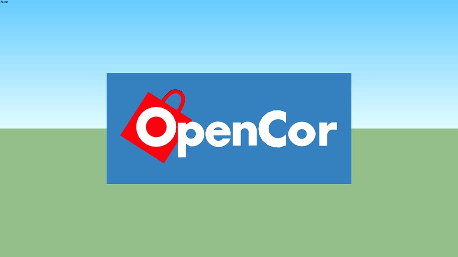 Logo Opencor 3d model