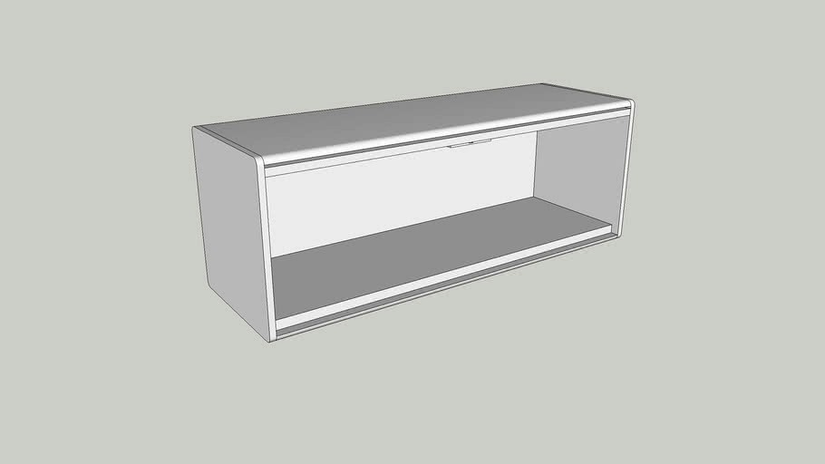 Steelcase Overhead Cabinet- door open 3d model