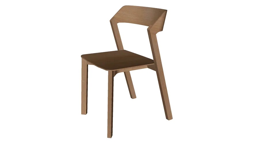 Wood chair Merano TON 3d model