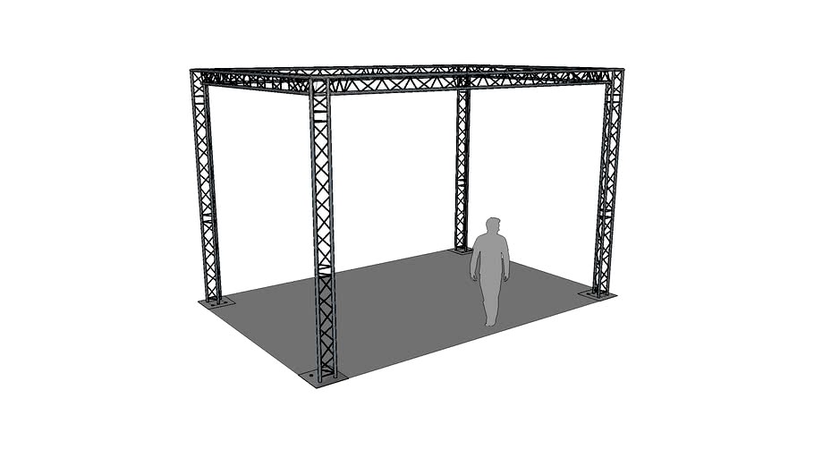 Structure Truss 6x4x4 3d model