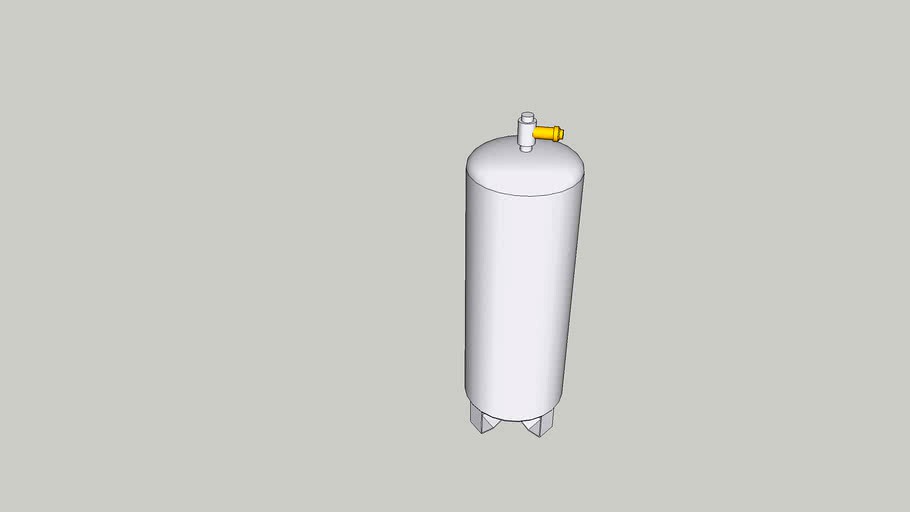 Praxair-style 450-lb CO2 Storage Tank 3d model