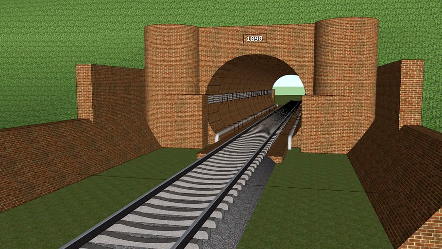 Railway Tunnel 3d model