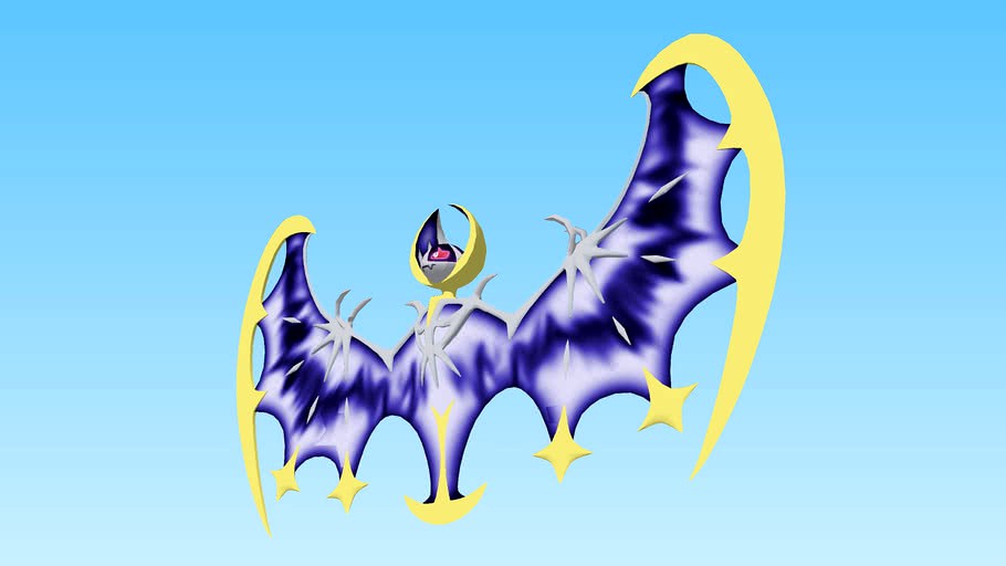 Lunala (Pokémon Sun and Moon) 3d model