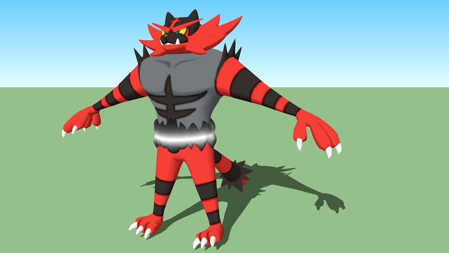 Incineroar (Pokémon Sun and Moon) 3d model