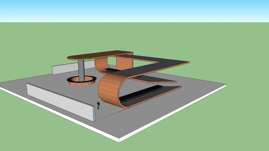 Rooftop Bar 3d model