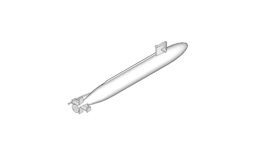 USS BATFISH MODEL 3d