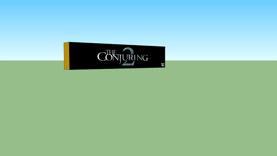 The Conjuring 2 (Logo) - Original Movie Mylar Poster with Lightbox 3d model