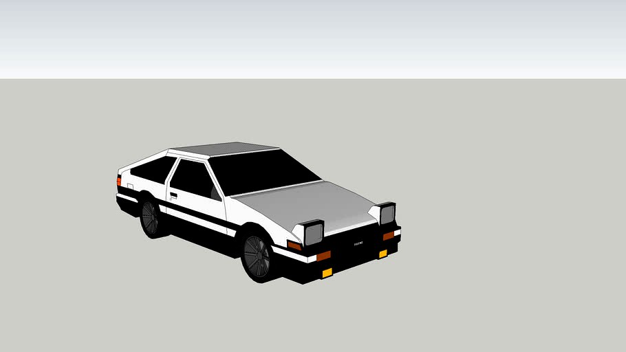 (LOW POLY) toyota ae86 3d model