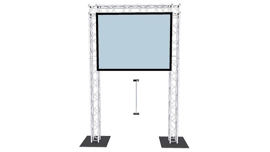 4.5m x 2.5m Projector Truss Arch 3d model