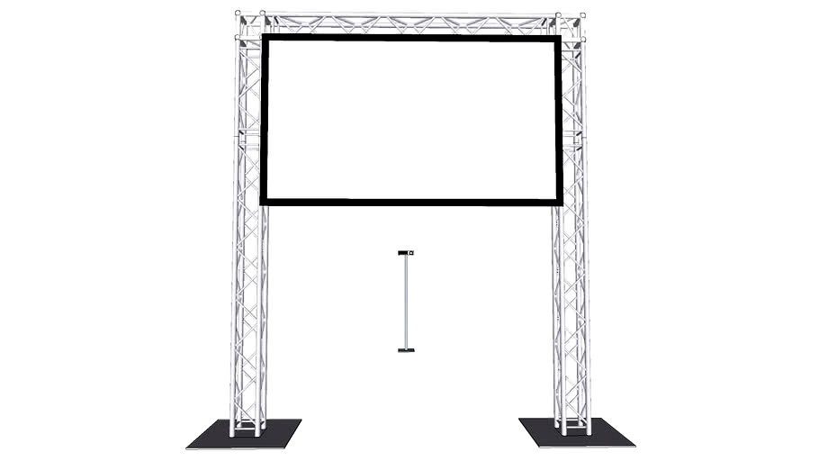 4m x 3m Projector Truss Arch 3d model
