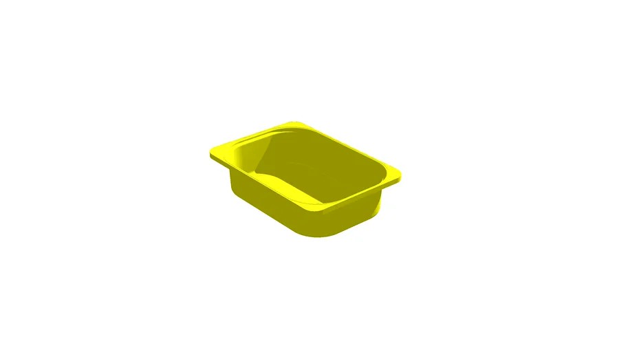 Bac IKEA - TROFAST - Jaune 3d model