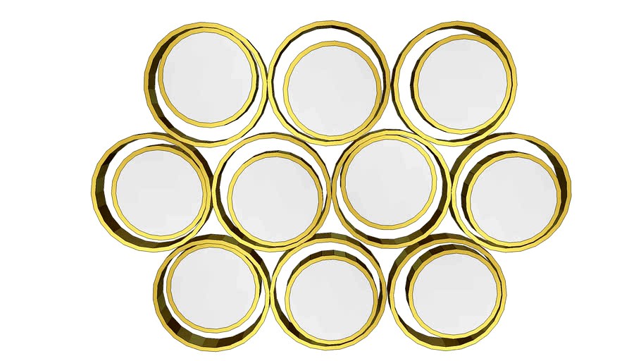 Multi Circle Mirror 3d model