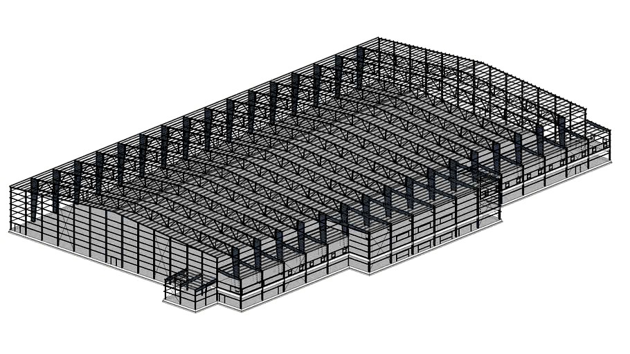 Indoor Soccer Stadium 3d model