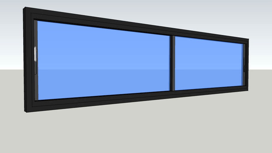 sleek sliding windows v.1 3d model