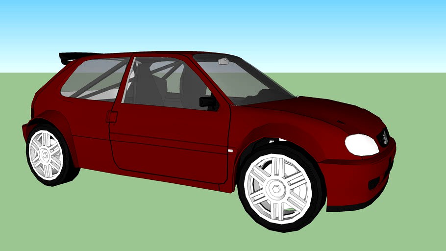 citroen saxo kit car 3d model