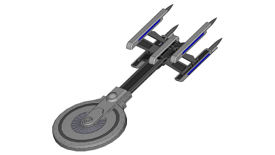 Defender-Class Starship 3d model