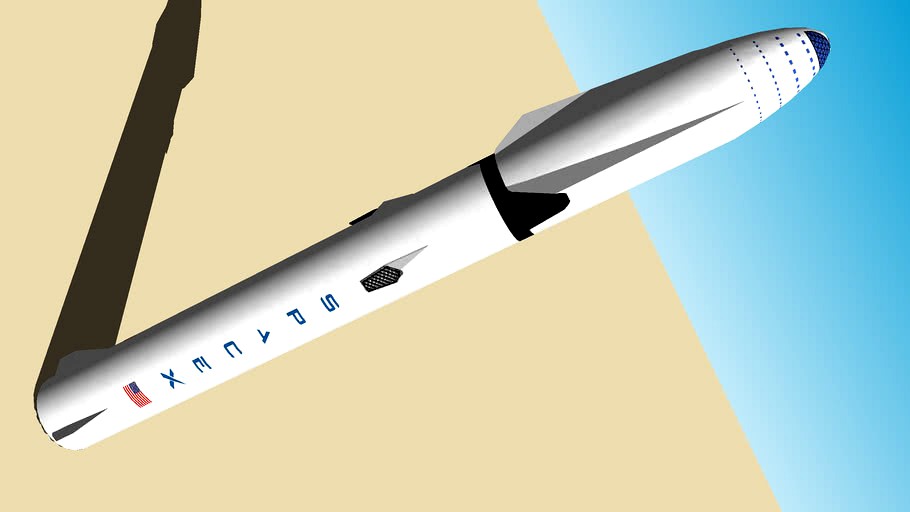 SpaceX - Interplanetary Transport System 3d model