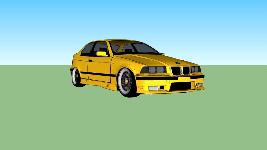 BMW Compact Motorsport E36/5 3d model