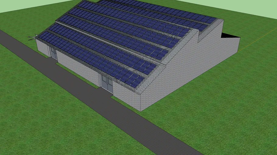 SOLAR PLANT 65KW 3d model