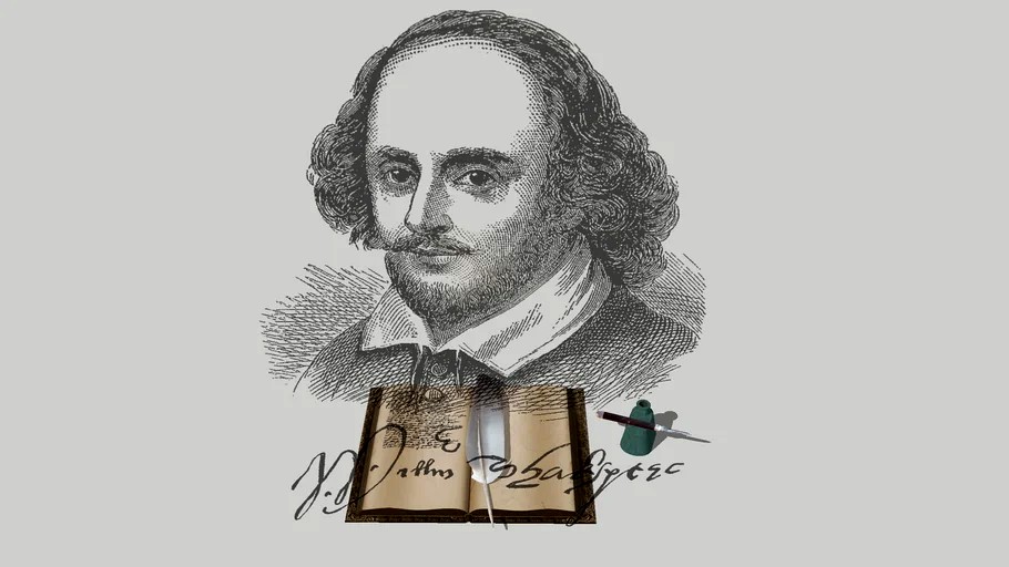 William Shakespeare 3d model